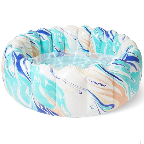 Minnidip | Other | Minnidip Luxe Watercolor Swirl Inflatable Pool Nib ...